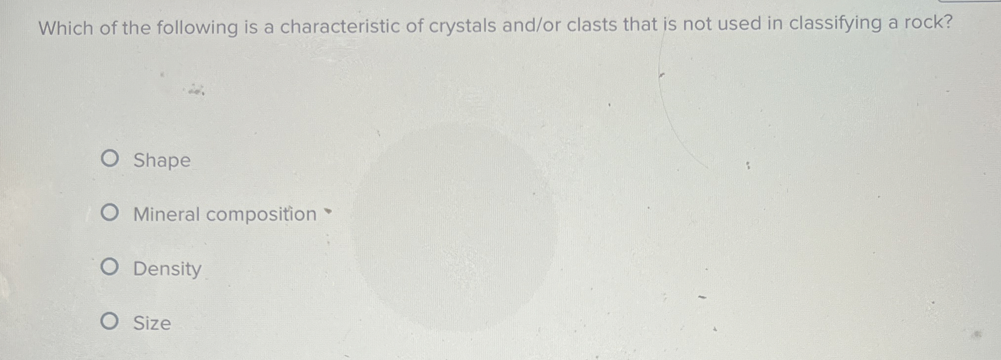 Solved Which of the following is a characteristic of | Chegg.com