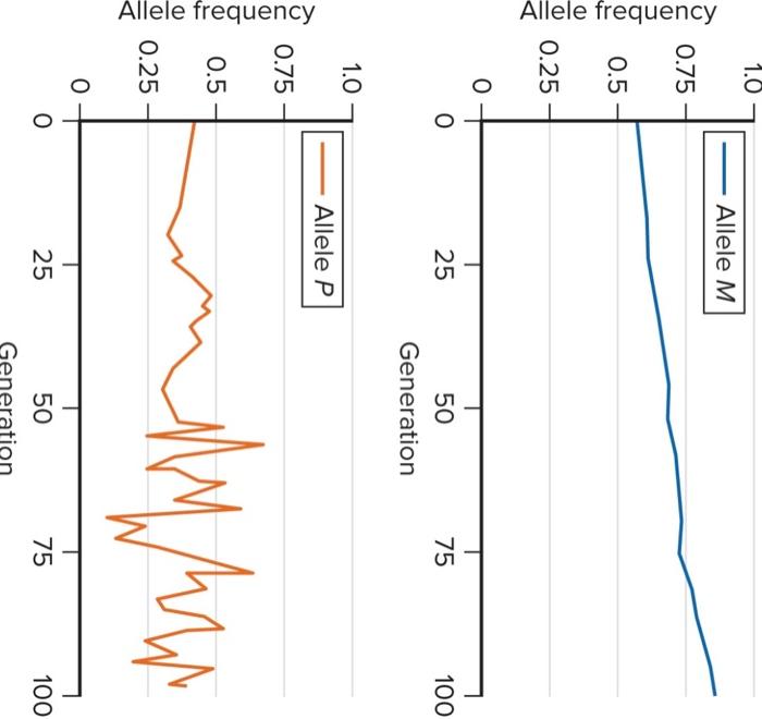 Solved The following graphs represent two populations over | Chegg.com
