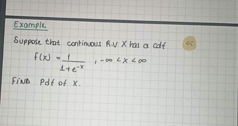 Suppose that continuous R.V X has a cdt | Chegg.com