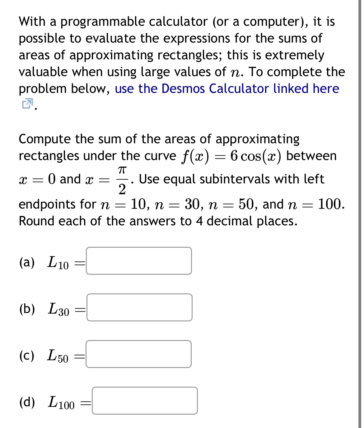 Solved With a programmable calculator (or a computer), ﻿it | Chegg.com