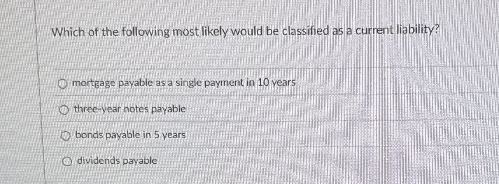 Solved Which of the following most likely would be | Chegg.com