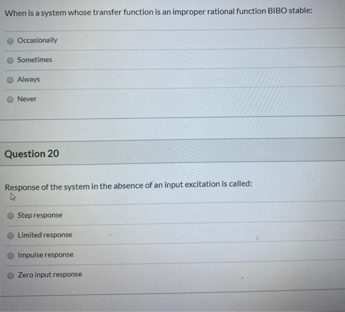 Solved When is a system whose transfer function is an | Chegg.com