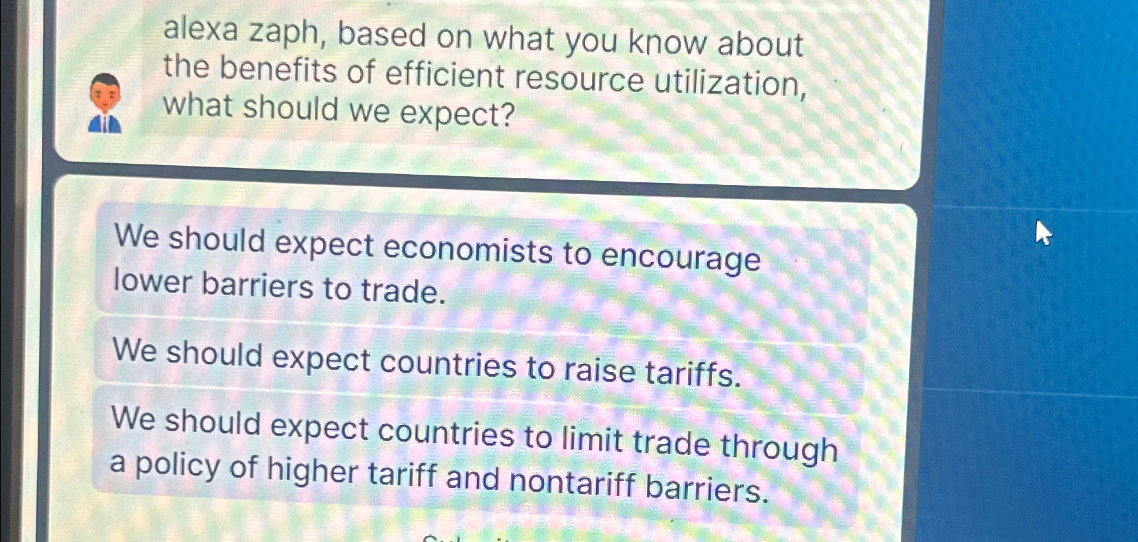 Solved alexa zaph, based on what you know about the benefits | Chegg.com