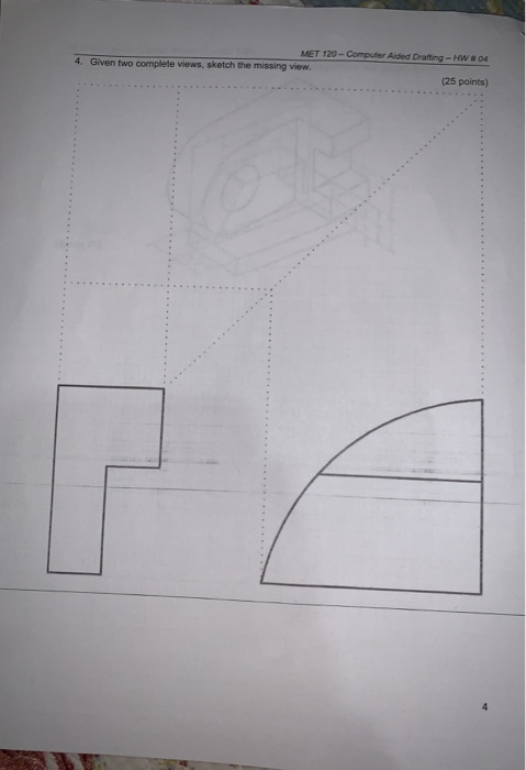 Solved MET 120-Computer Aided Drafting-HW # 04 Due date: | Chegg.com