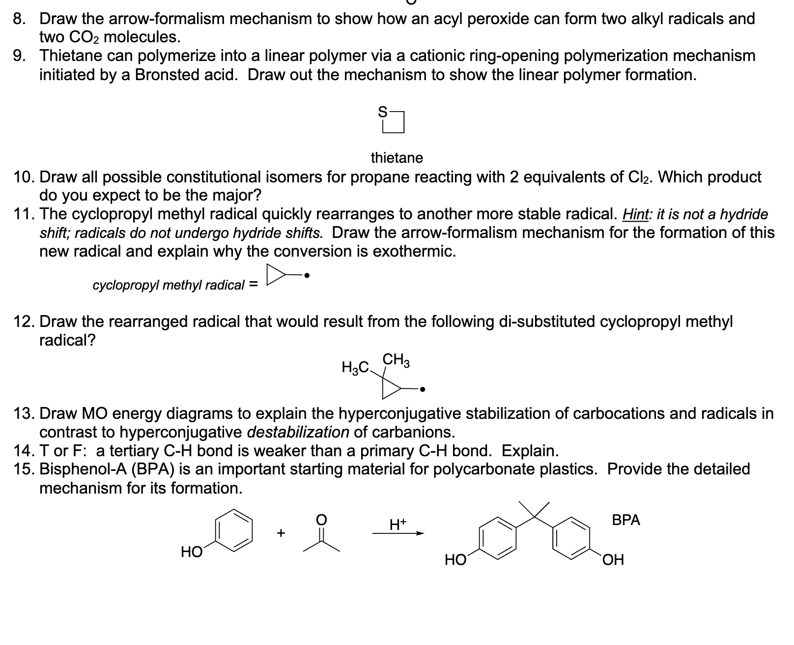 8. ﻿Draw the arrow-formalism mechanism to show how an | Chegg.com