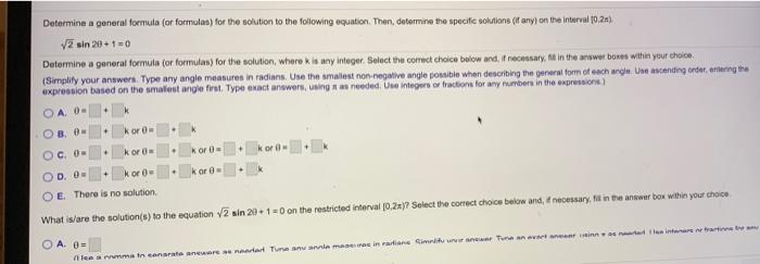 Solved Determine a general formula (ar formulas) for the | Chegg.com