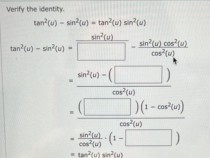 Solved Verify the identity. 2cos2(x)−1=1−2sin2(x) =2−()−1 | Chegg.com