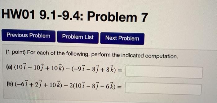 Solved HW01 9.1-9.4: Problem 3 Previous Problem Problem List | Chegg.com