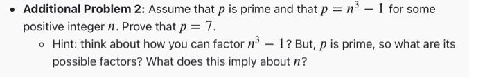 Solved - Additional Problem 2: Assume that p is prime and | Chegg.com