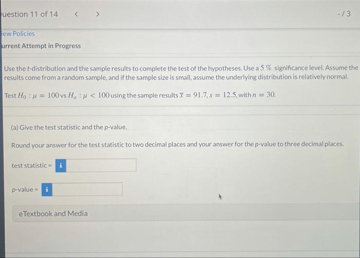 Solved uestion 11 of 14 -13 few Policies urrent Attempt in | Chegg.com Solved uestion 11 of 14 -13 few Policies urrent Attempt in | Chegg.com