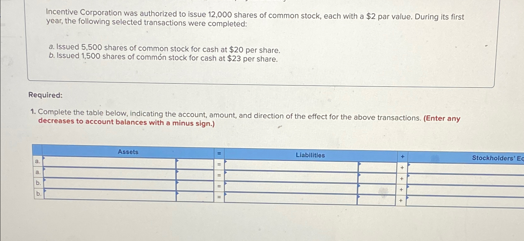 Solved Incentive Corporation was authorized to issue 12,000 | Chegg.com