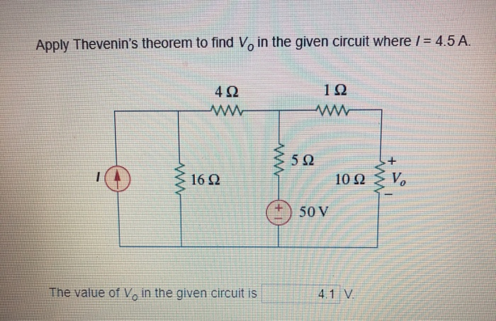 Solved Apply Thevenin's theorem to find Vo in the given | Chegg.com Solved Apply Thevenin's theorem to find Vo in the given | Chegg.com