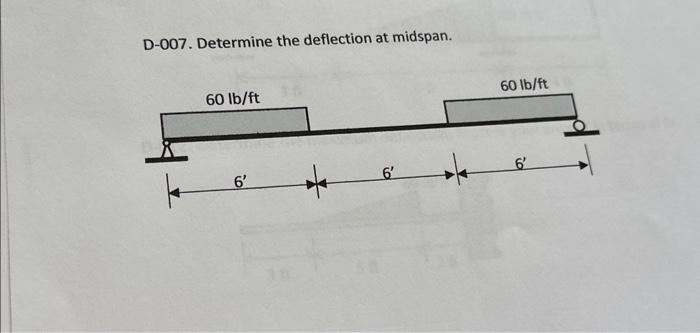 D 007 Determine The Deflection At Midspan