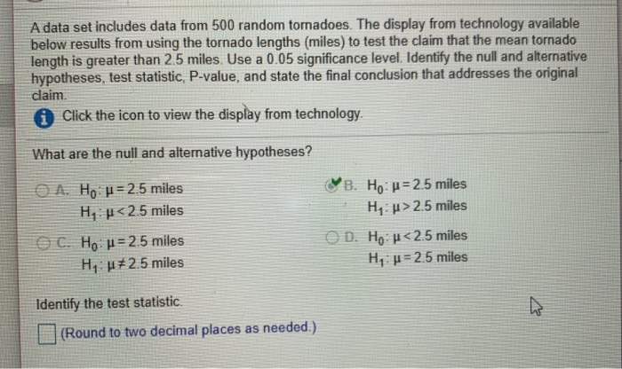 Solved A data set includes data from 500 random tornadoes. | Chegg.com