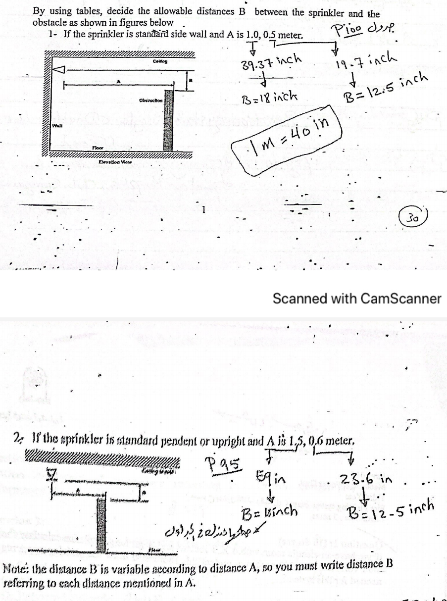 By using tables, decide the allowable distances B | Chegg.com