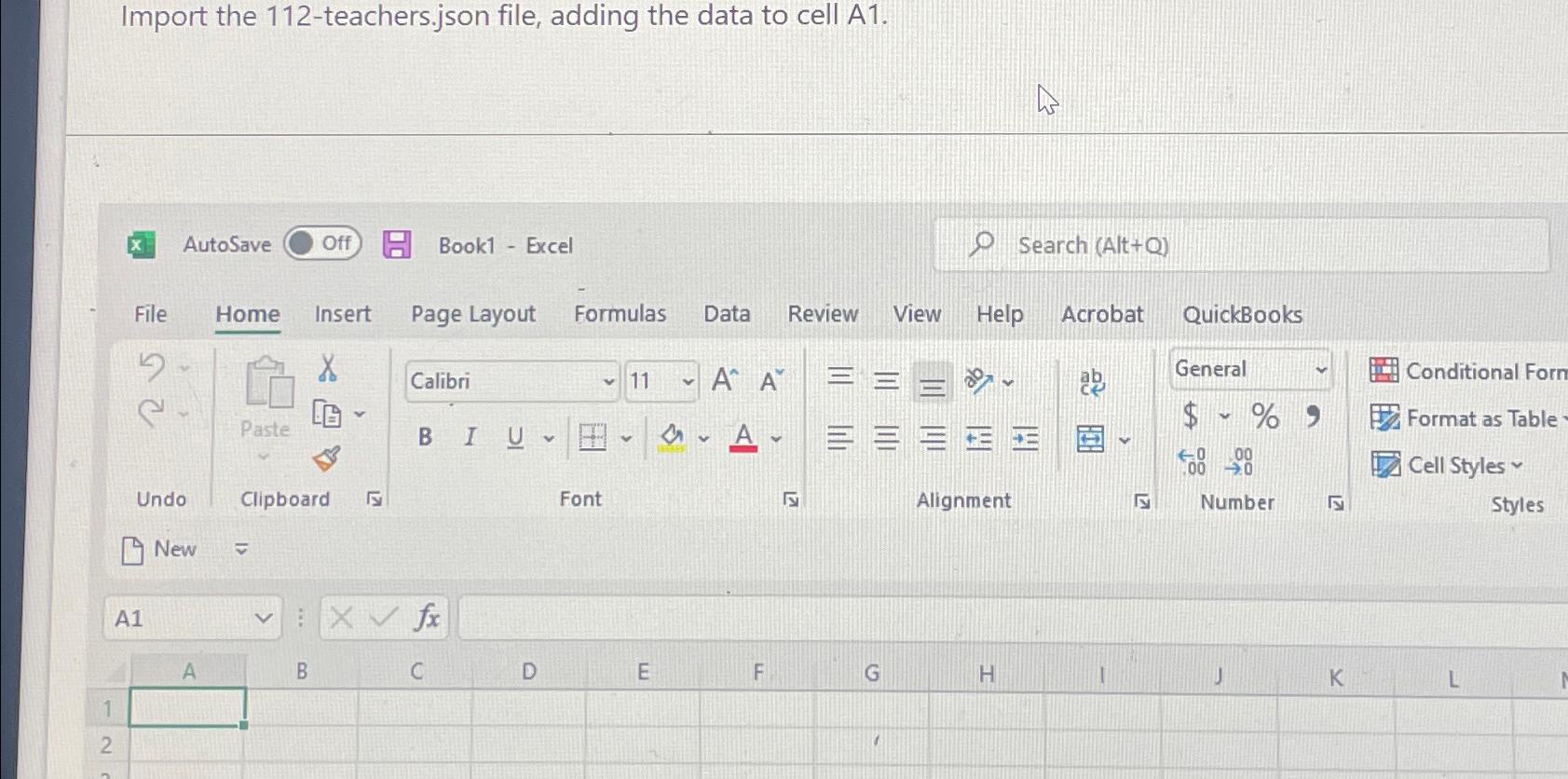 Solved Import the 112-teachers.json file, adding the data to | Chegg.com