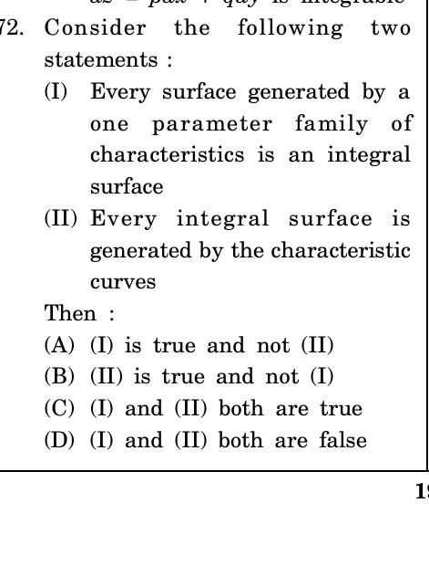 Solved Consider the following two statements : (I) Every | Chegg.com