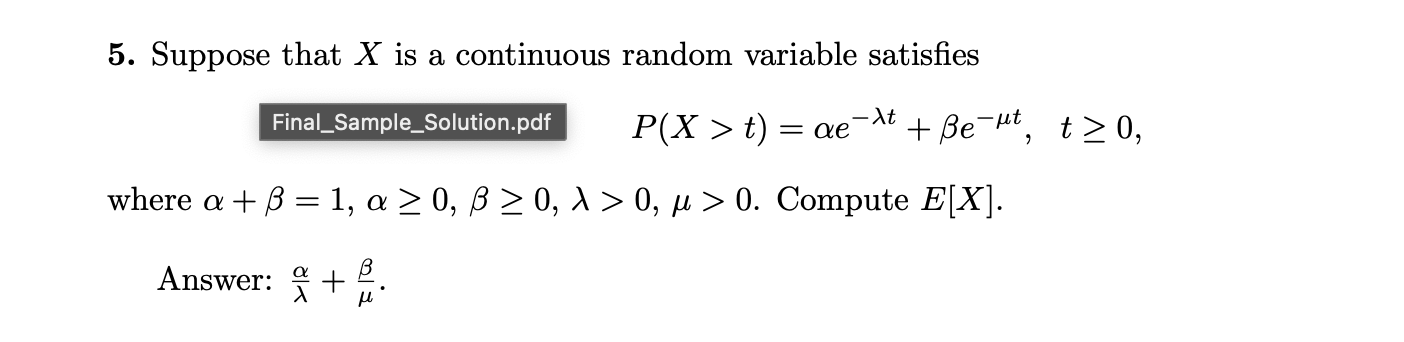 Solved Suppose that x is ﻿a continuous random variable | Chegg.com