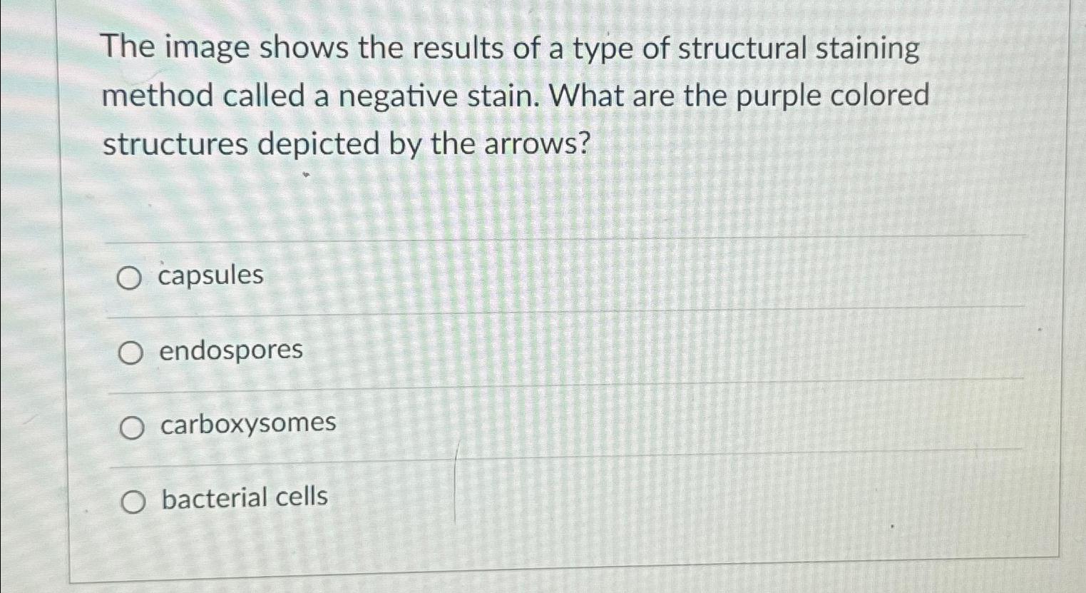 Solved The image shows the results of a type of structural | Chegg.com