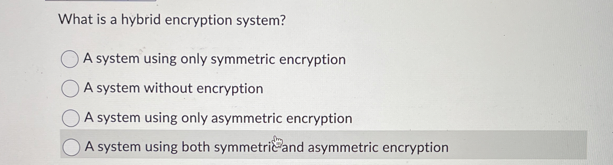 Solved A system using both symmetriewand asymmetric | Chegg.com