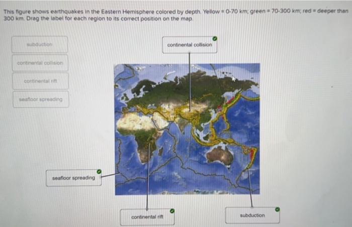 Solved This figure shows earthquakes in the Eastern | Chegg.com