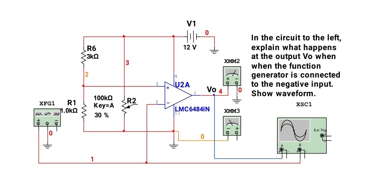 Solved The function generator in the circuit below is | Chegg.com