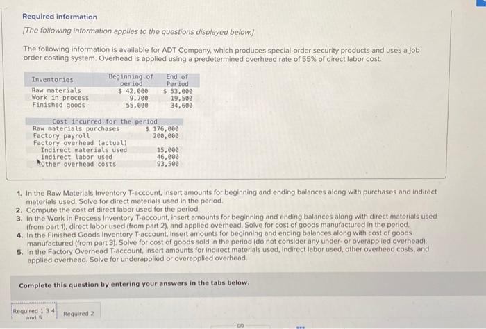 Solved Complete this question oy entering your answers in | Chegg.com