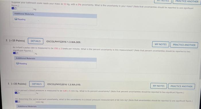 Solved PRACTICE ANOTHER Suppose your bathroom scale ress | Chegg.com