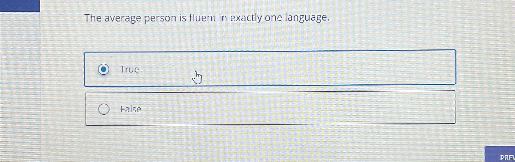 Solved The average person is fluent in exactly one | Chegg.com