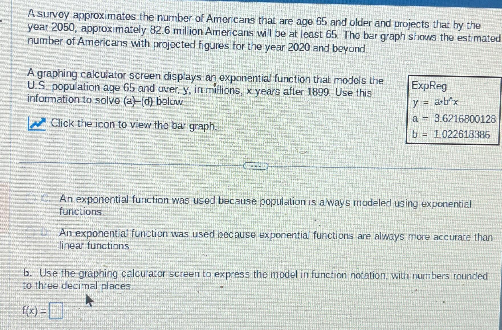 Solved A survey approximates the number of Americans that | Chegg.com