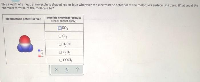 Solved This sketch of a neutral molecule is shaded red or | Chegg.com