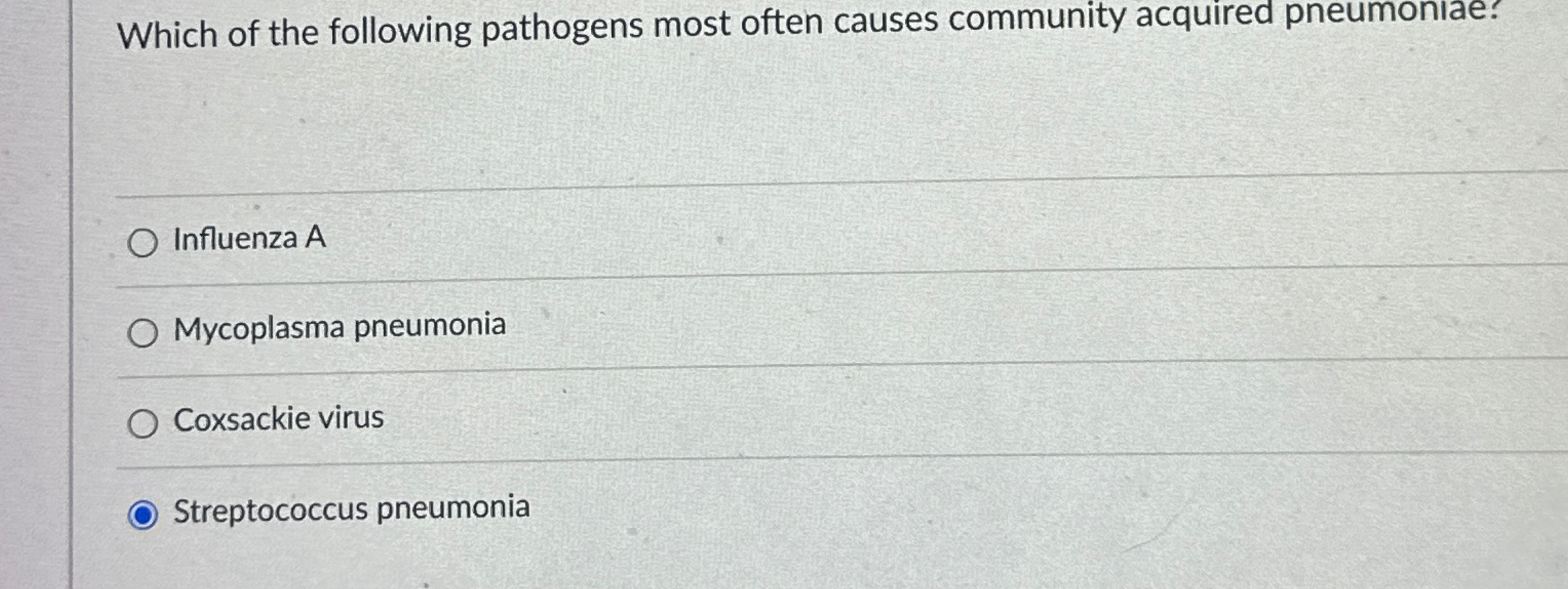 Solved Which of the following pathogens most often causes | Chegg.com