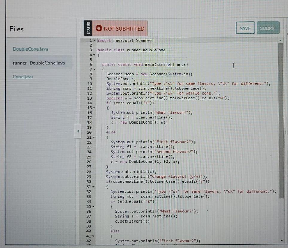 Solved Instructions Write a class which extends the class | Chegg.com