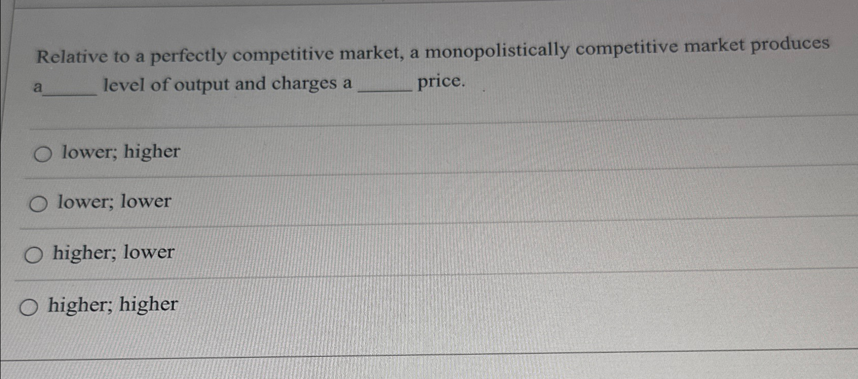 Solved Relative to a perfectly competitive market, a | Chegg.com