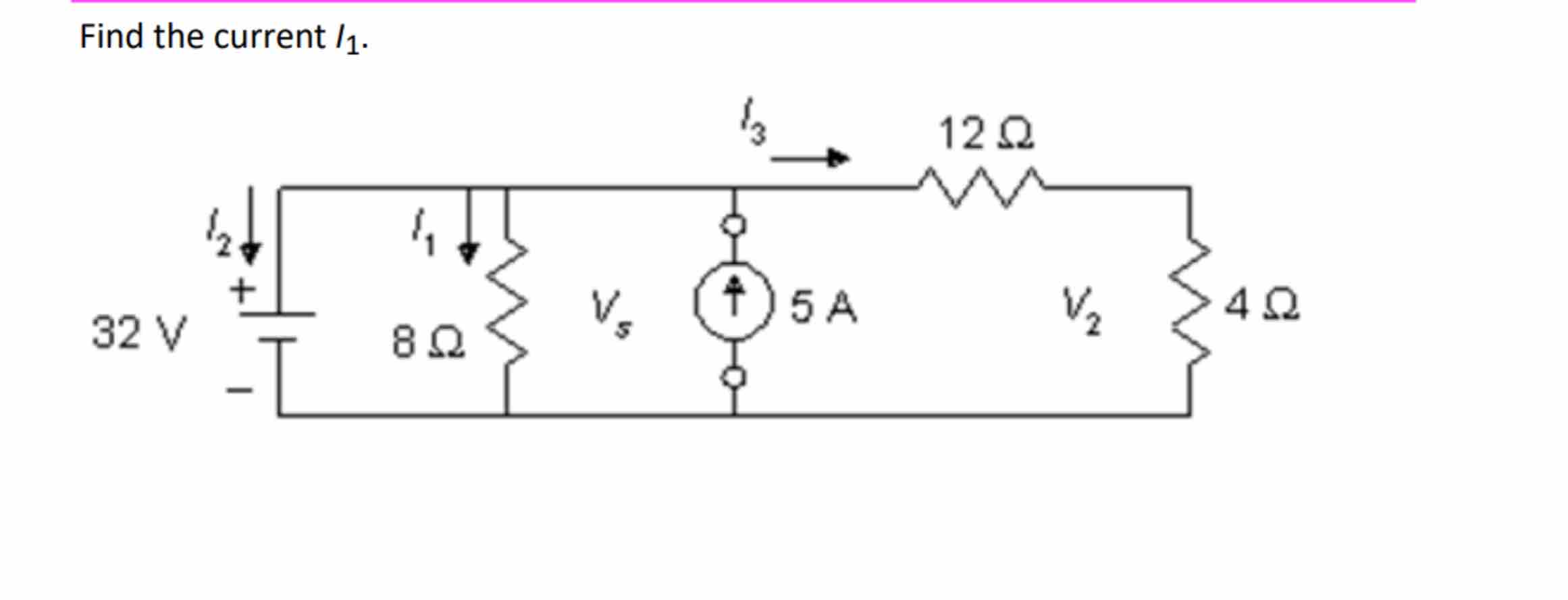Solved Find the current I1. | Chegg.com
