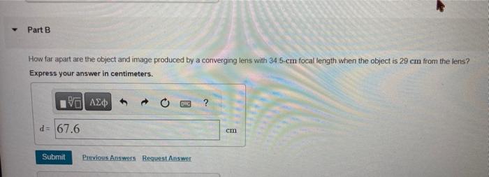 How far apart are the object and image produced by a | Chegg.com