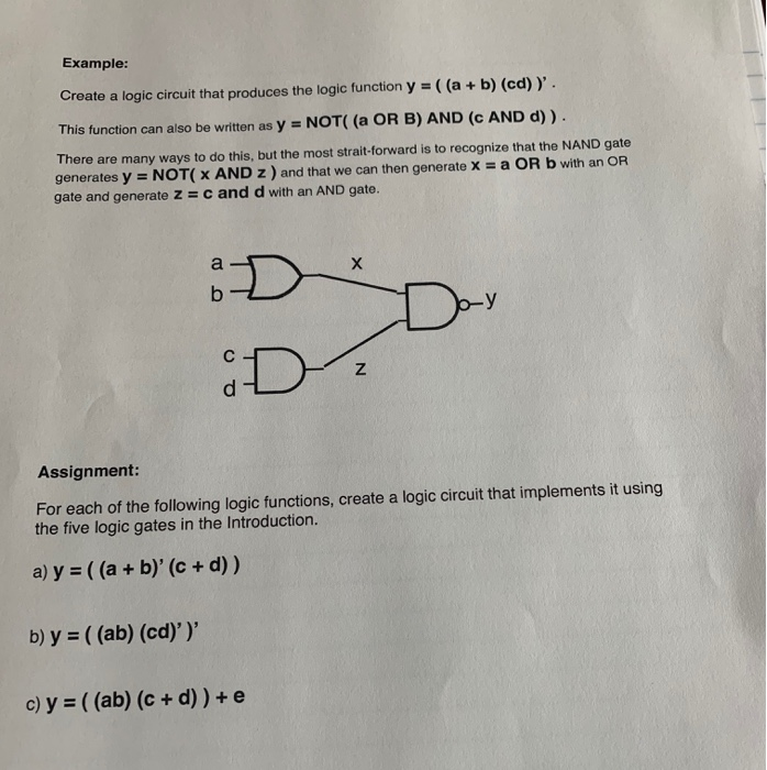 Solved Introduction: The following five logic gates will be | Chegg.com