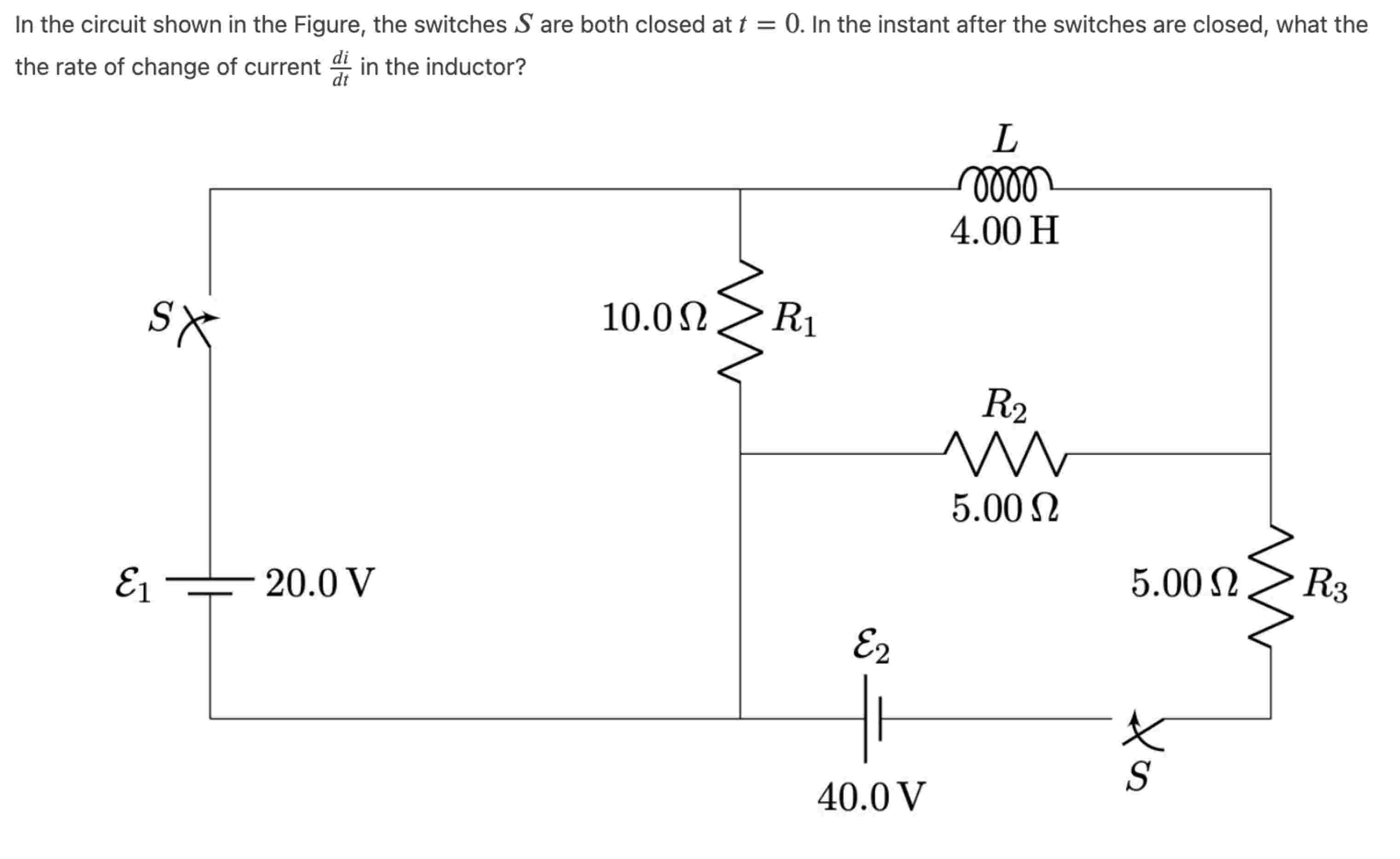 Solved In ﻿the circuit shown in ﻿the Figure, the switches S | Chegg.com