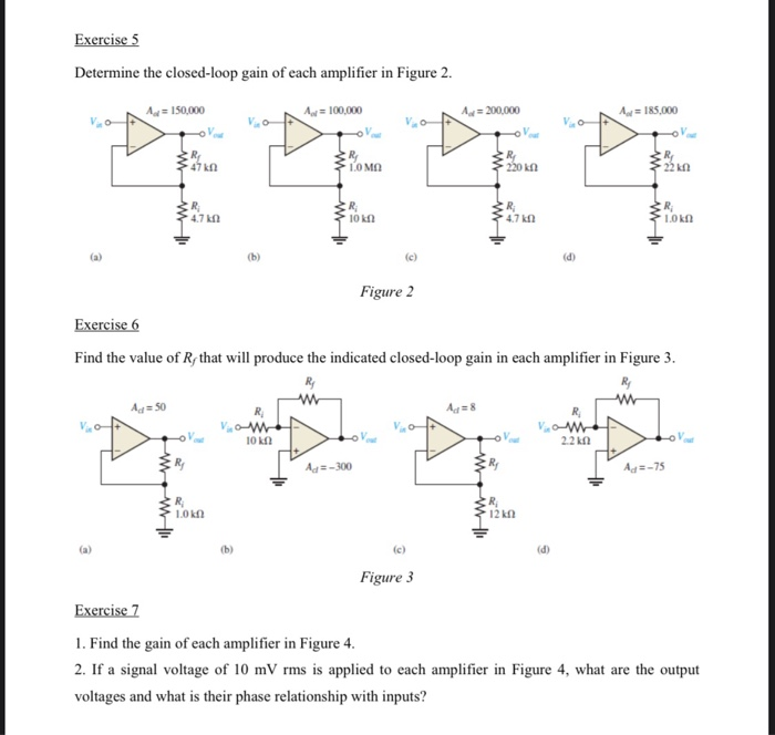 Solved Exercise 1 Two IC op-amps are available to you. Their | Chegg.com