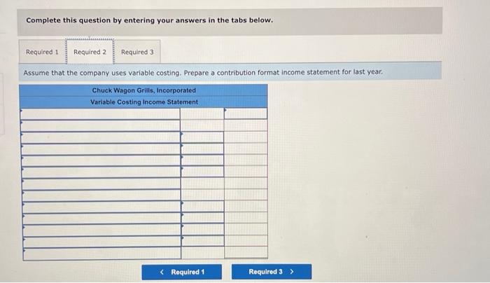 Solved Exercise 4-14 (Algo) Variable Costing Unit Product | Chegg.com