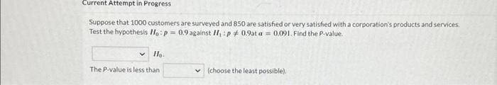 Solved Current Attempt in Progress Suppose that 1000 | Chegg.com