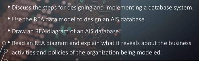 Solved • Discuss the steps for designing and implementing a | Chegg.com