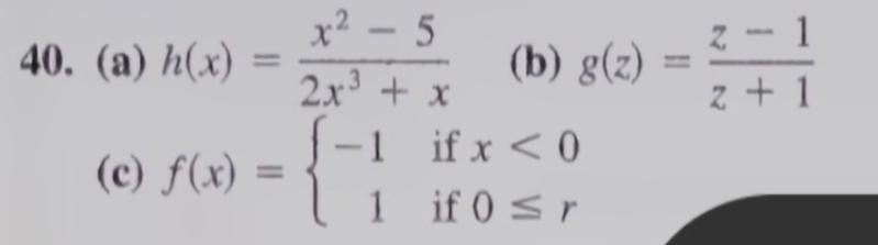 Solved In Exercise 40, ﻿determine analytically whetherthe | Chegg.com