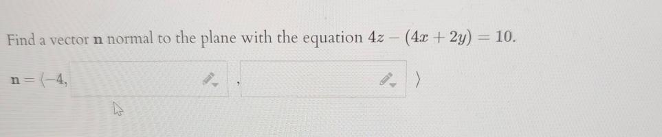 Solved Find a vector n ﻿normal to the plane with the | Chegg.com