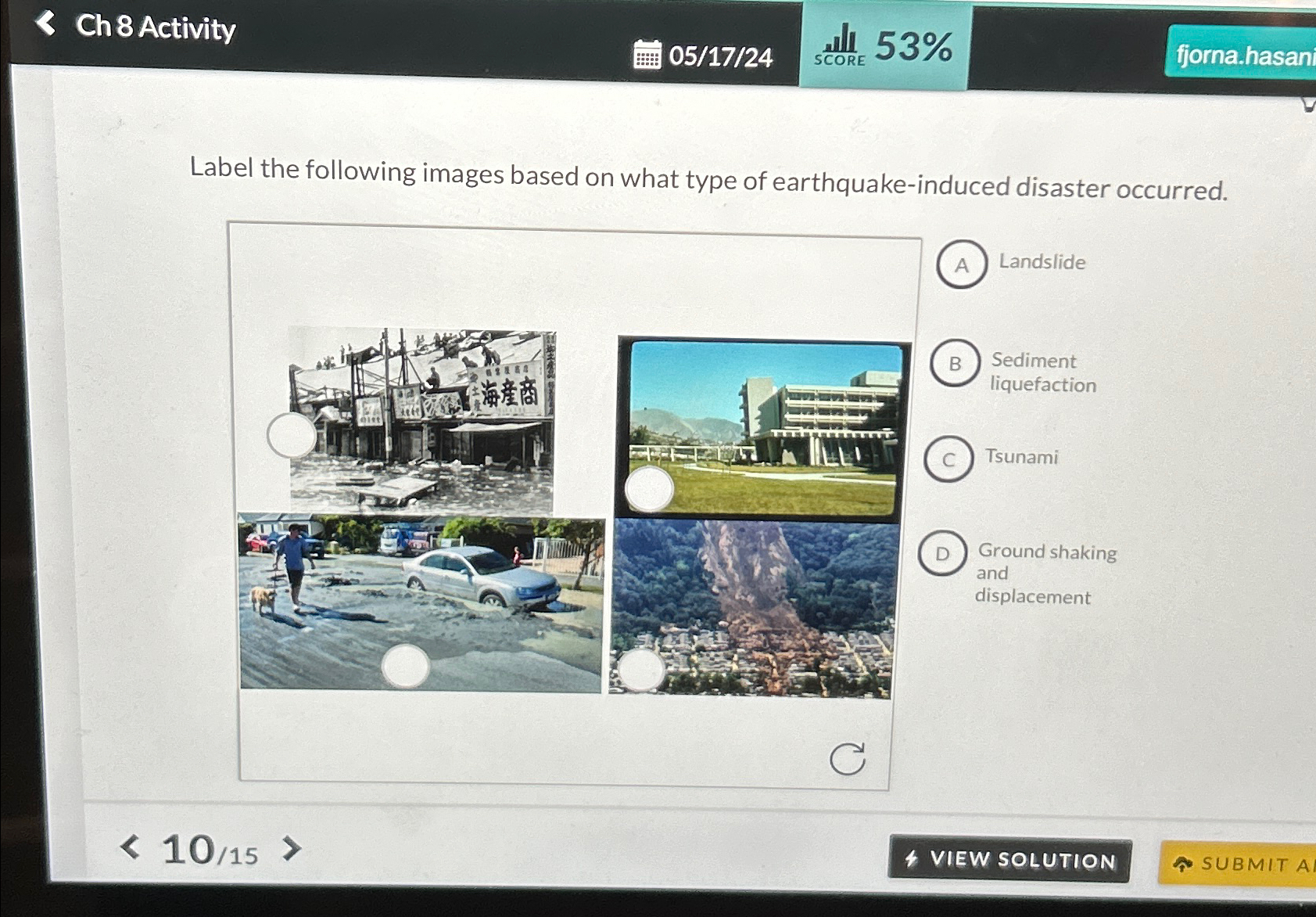 Solved Ch 8 ﻿Activityfjorna.hasanLabel the following images | Chegg.com