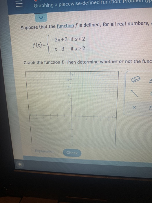 Solved III Graphing a piecewise-defined function: Suppose | Chegg.com