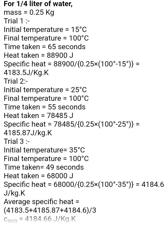 Solved Calculate for the percent error for the following: a) | Chegg.com
