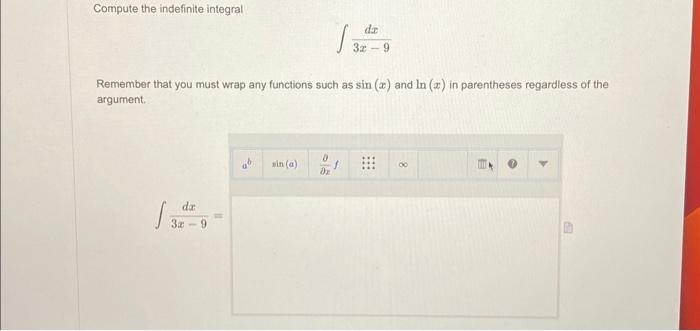 Solved Compute the indefinite integral \\[ \\int \\frac{d | Chegg.com