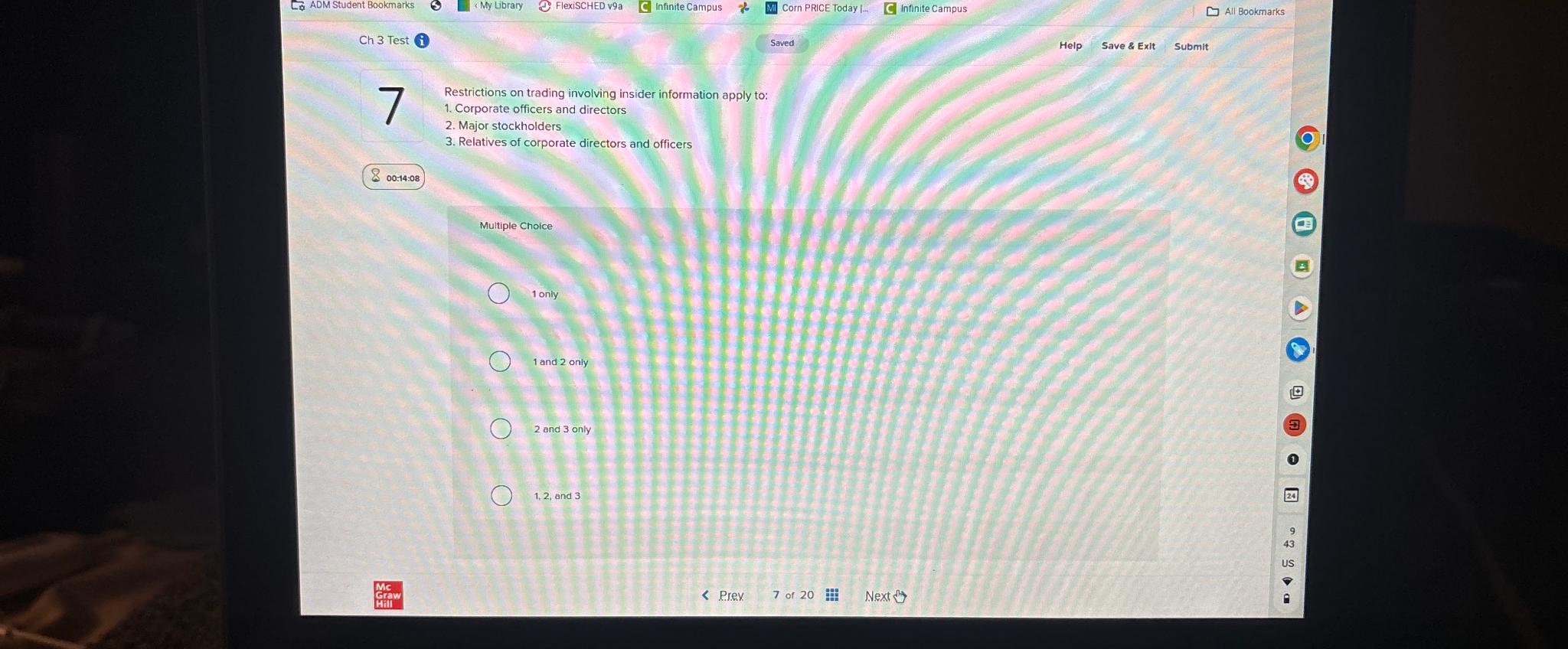 Solved Co ADM Student BookmarksMy LibraryFlexiSCHED v9aC. | Chegg.com