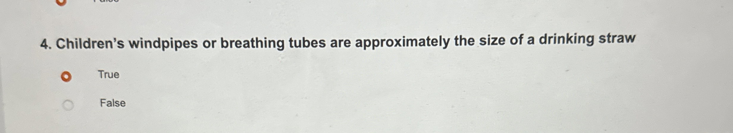 Solved Children's windpipes or breathing tubes are | Chegg.com